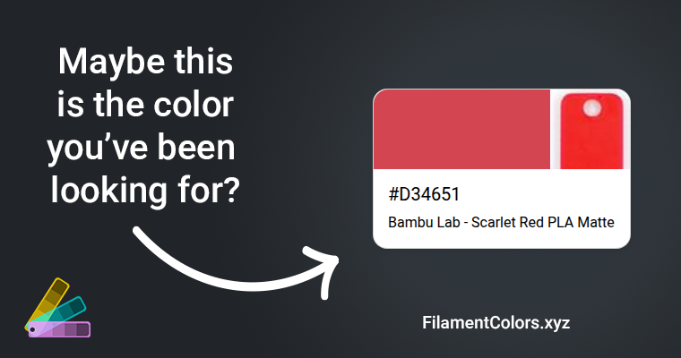 Bambu Lab - Scarlet Red PLA Matte